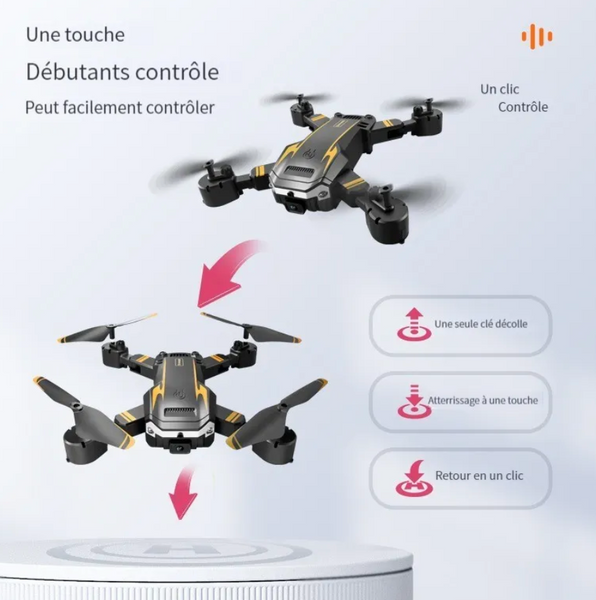 Drone XR10 5G double caméra 4K Jaune – Drone Store France